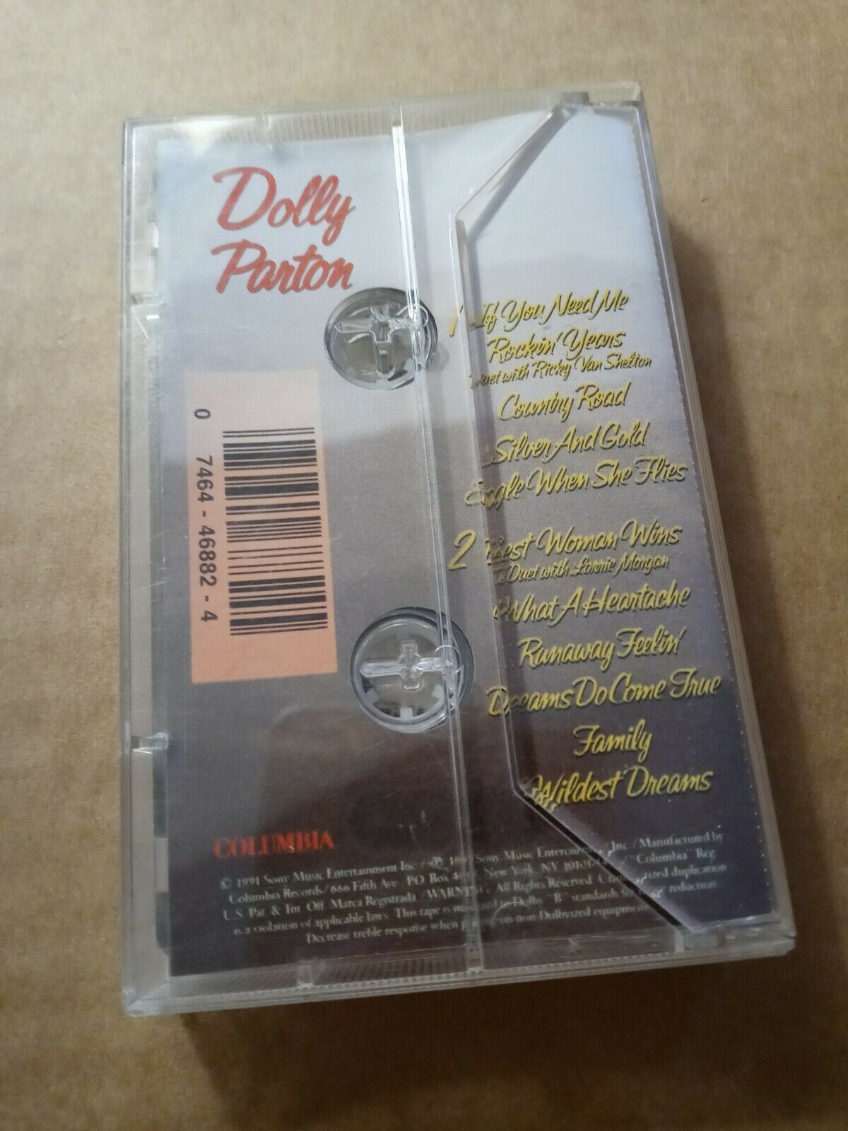Eagle When She Flies by Dolly Parton 1991 Cassette Tape - Cassettes