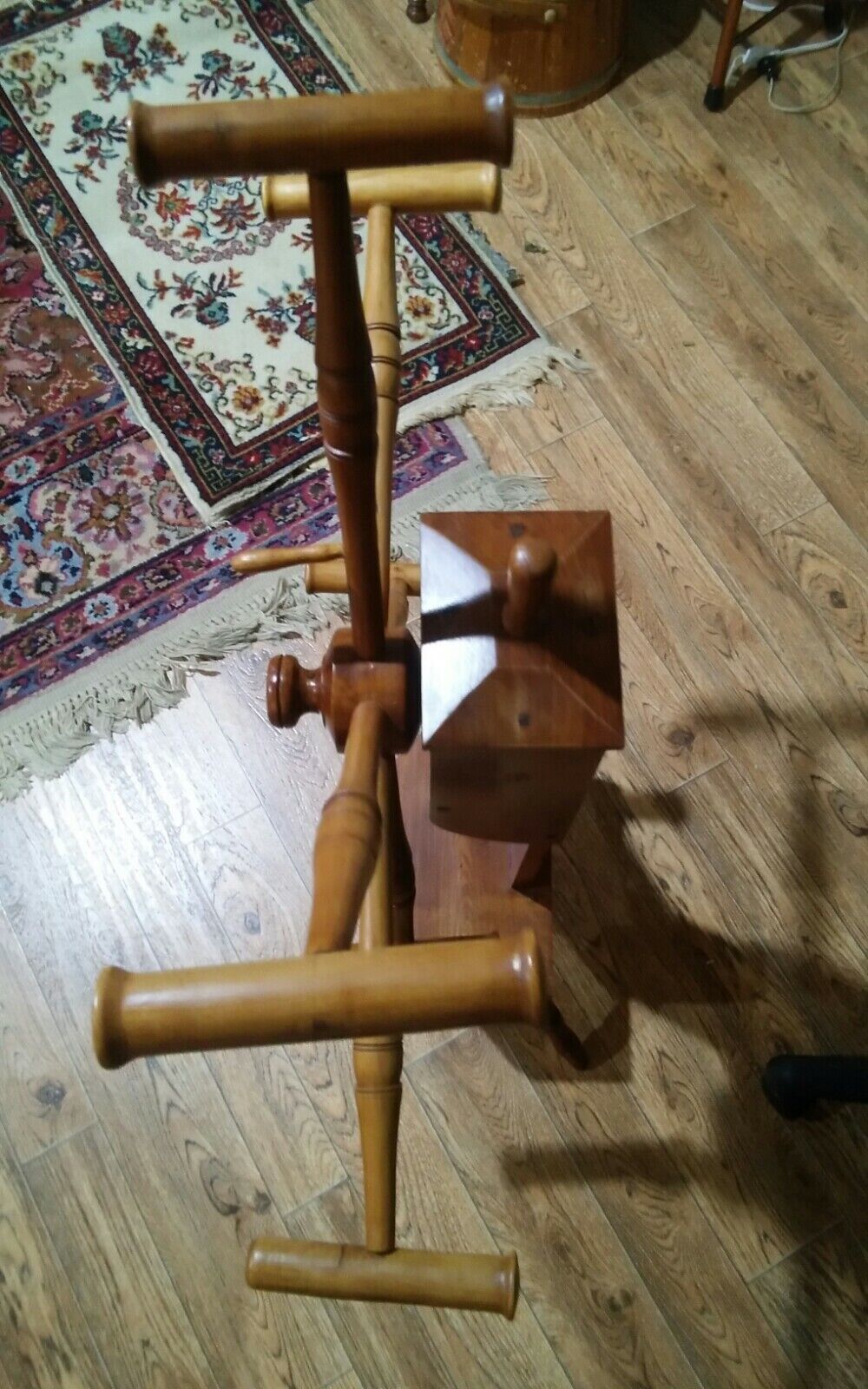 Antique Yarn WInder Wheel Spinning With Counter Gears Neat Primitive ...