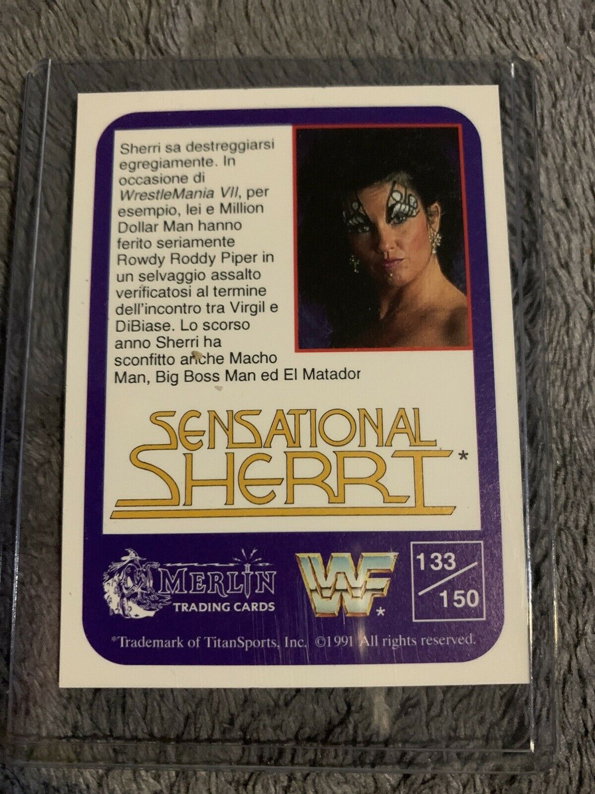 Beverly brothers 1991 merlin wwf italienische handelskarte