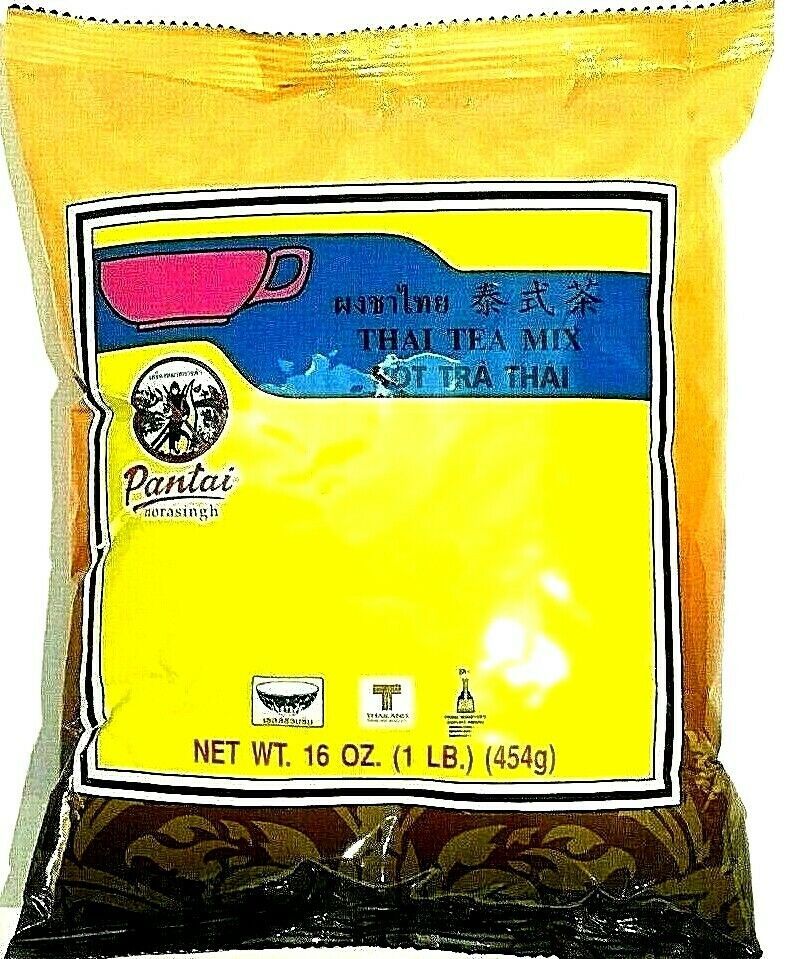 Pantai Thai Tea Leaves Mix Thai Ice Tea 16 Oz Pack Of 12 Tea