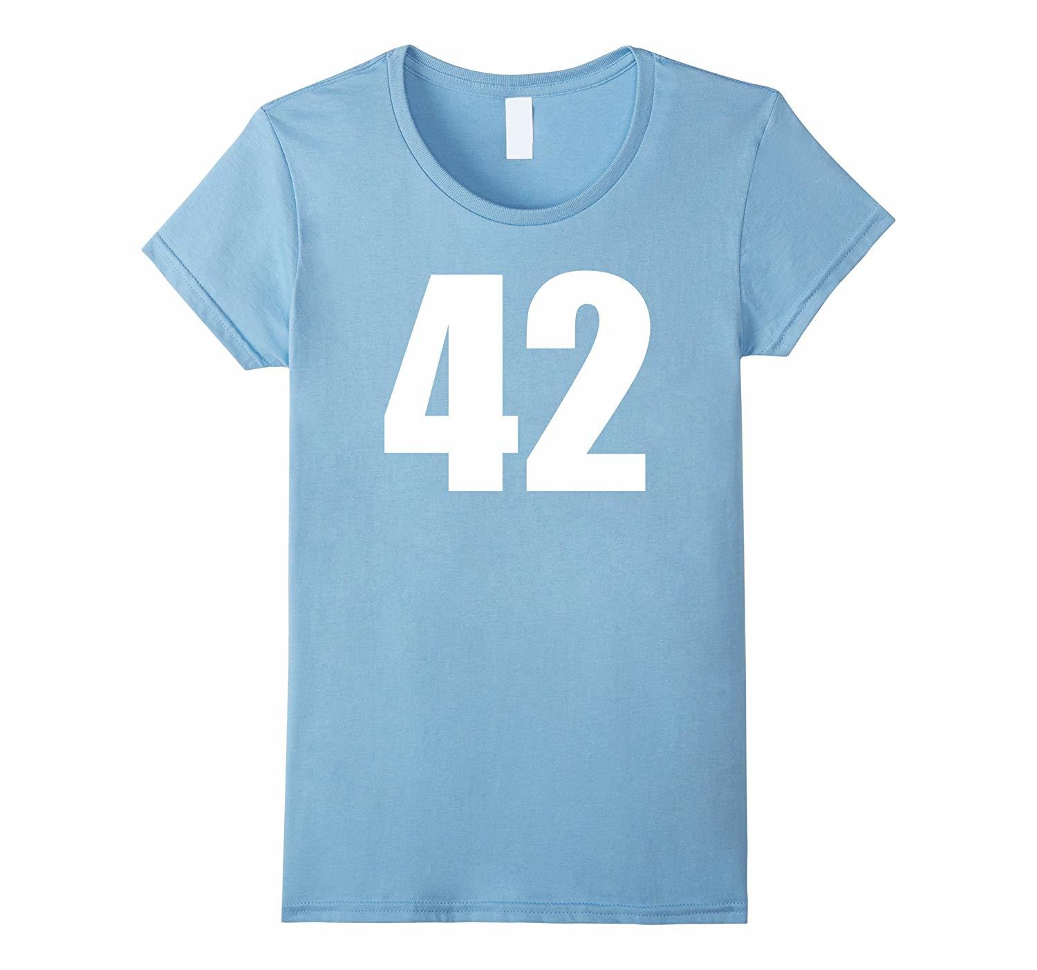 New Tee - Sports Number 42 Baseball Football Soccer Basketball Tee ...