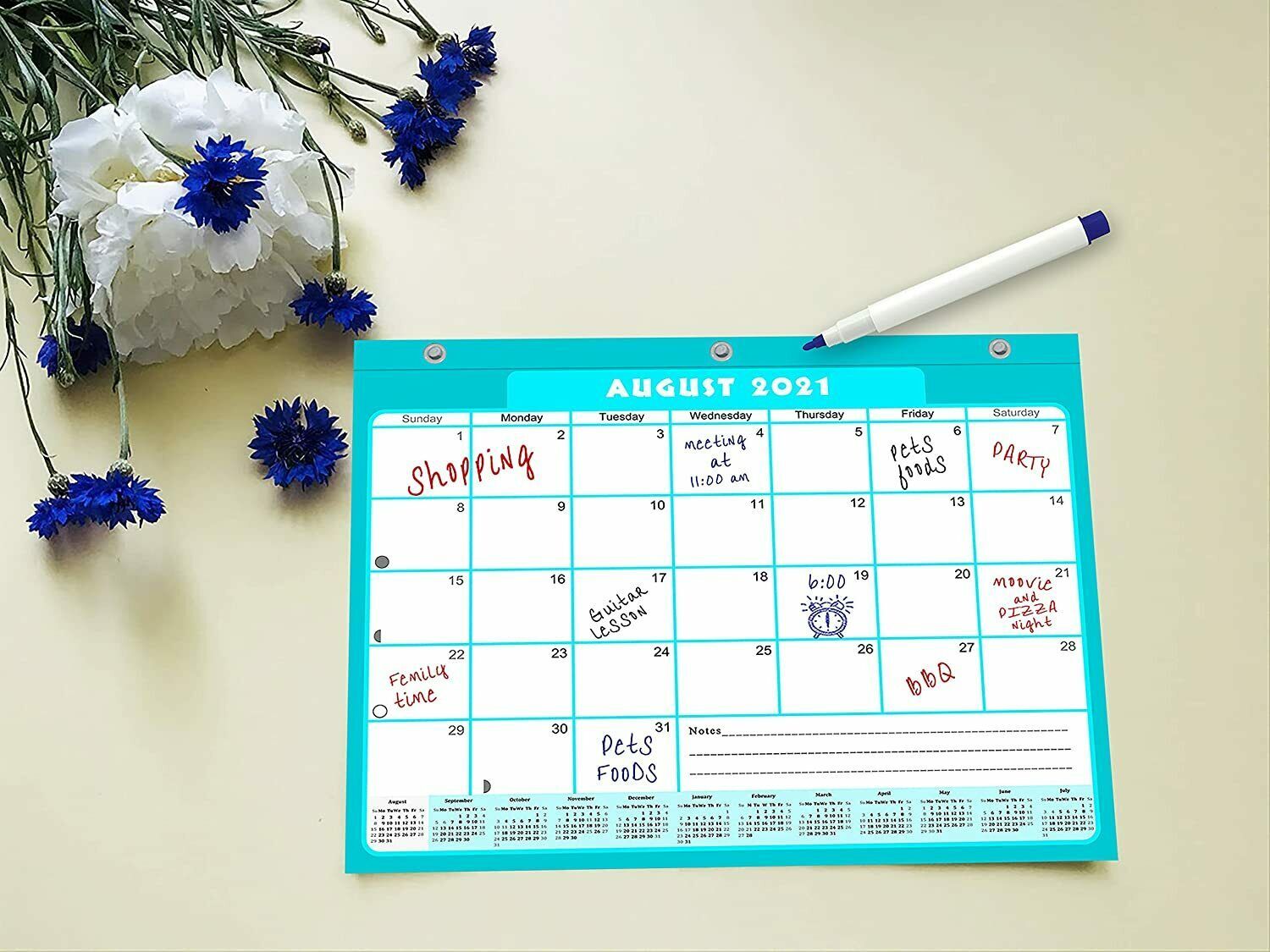 2021-2022 Academic Year 12 Months Student Calendar/Planner for 3-Ring ...