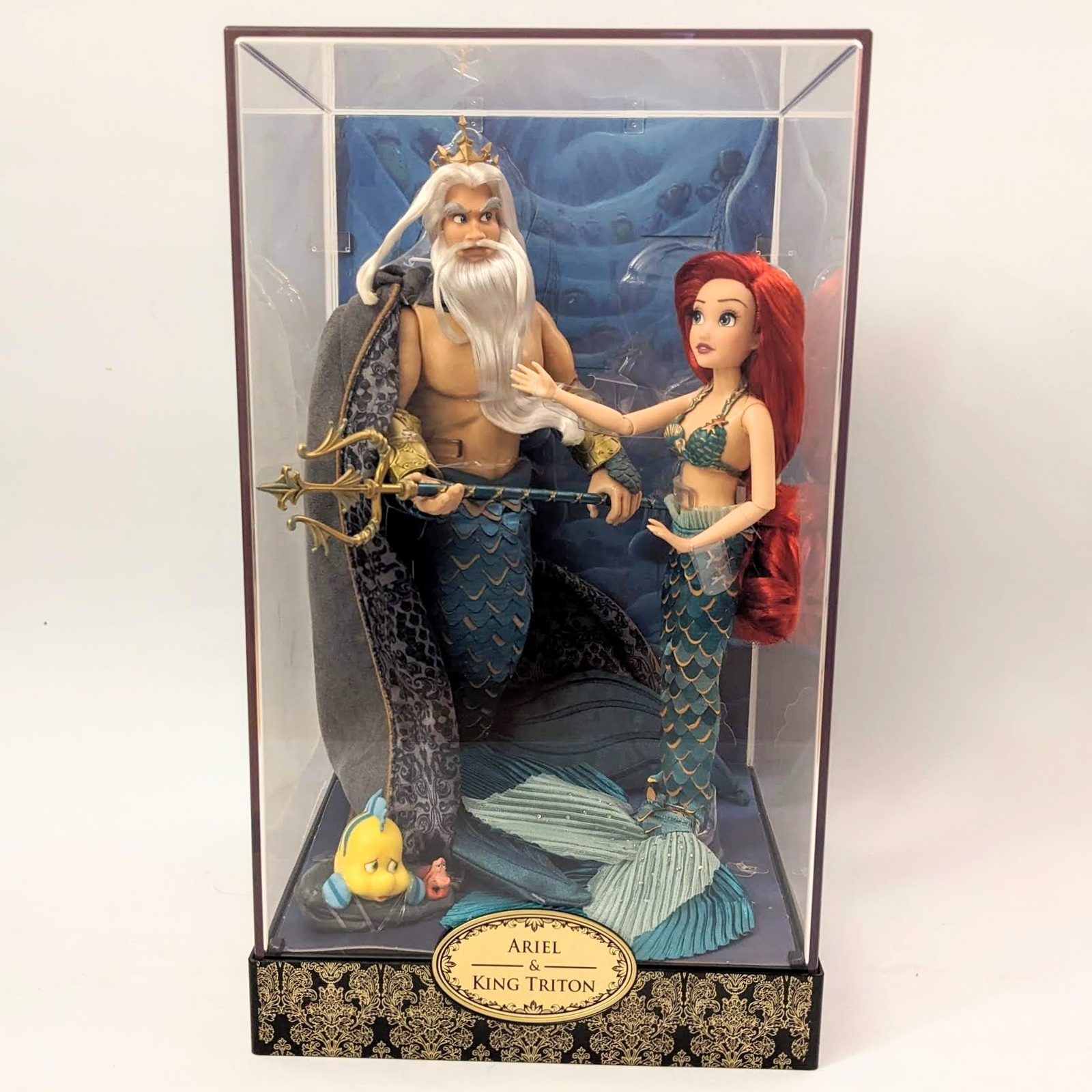 Little Mermaid Disney Folklore Designer Doll: King Triton, Ariel ...