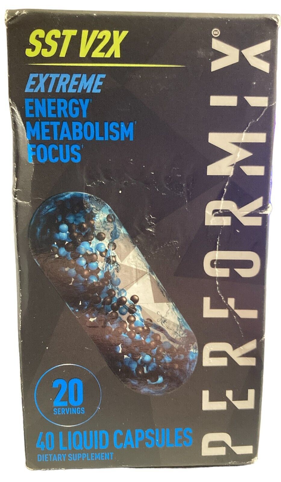 Performix SST V2X Extreme Energy Metabolism Focus 40 Capsules EXP 09/2024 - Vitamins & Minerals