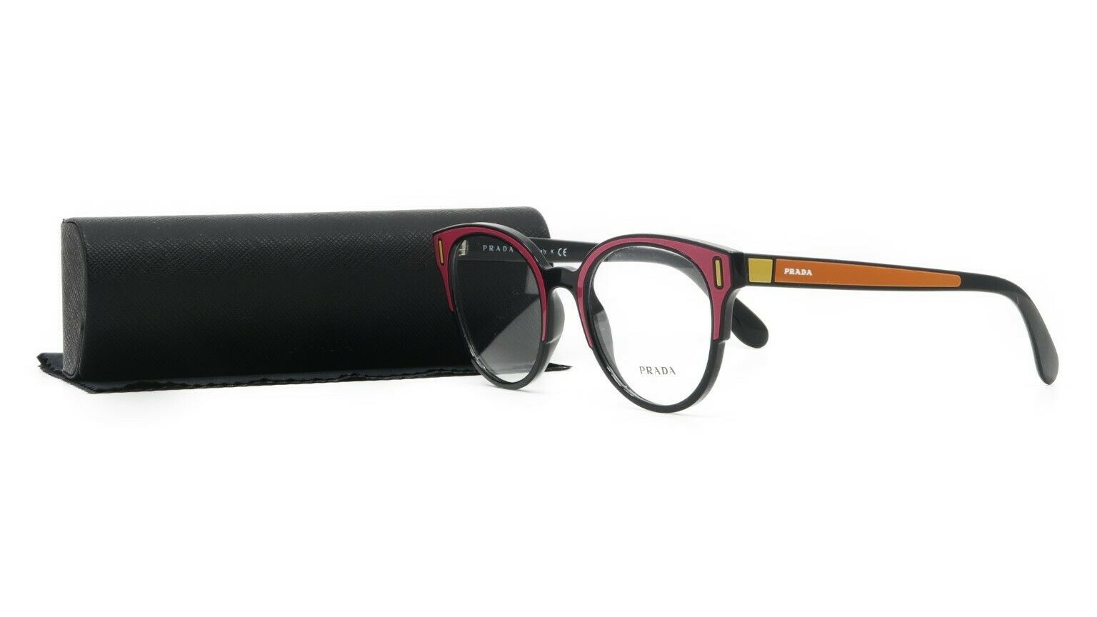 Prada Womens Purple Glasses With Case Vpr 08u Svs 1o1 50mm Eyeglass Frames