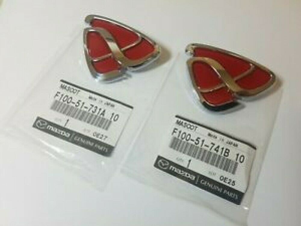 MAZDA GENUINE OEM RX7 RX-7 RX8 FRONT REAR EFINI RED EMBLEM BADGE ...
