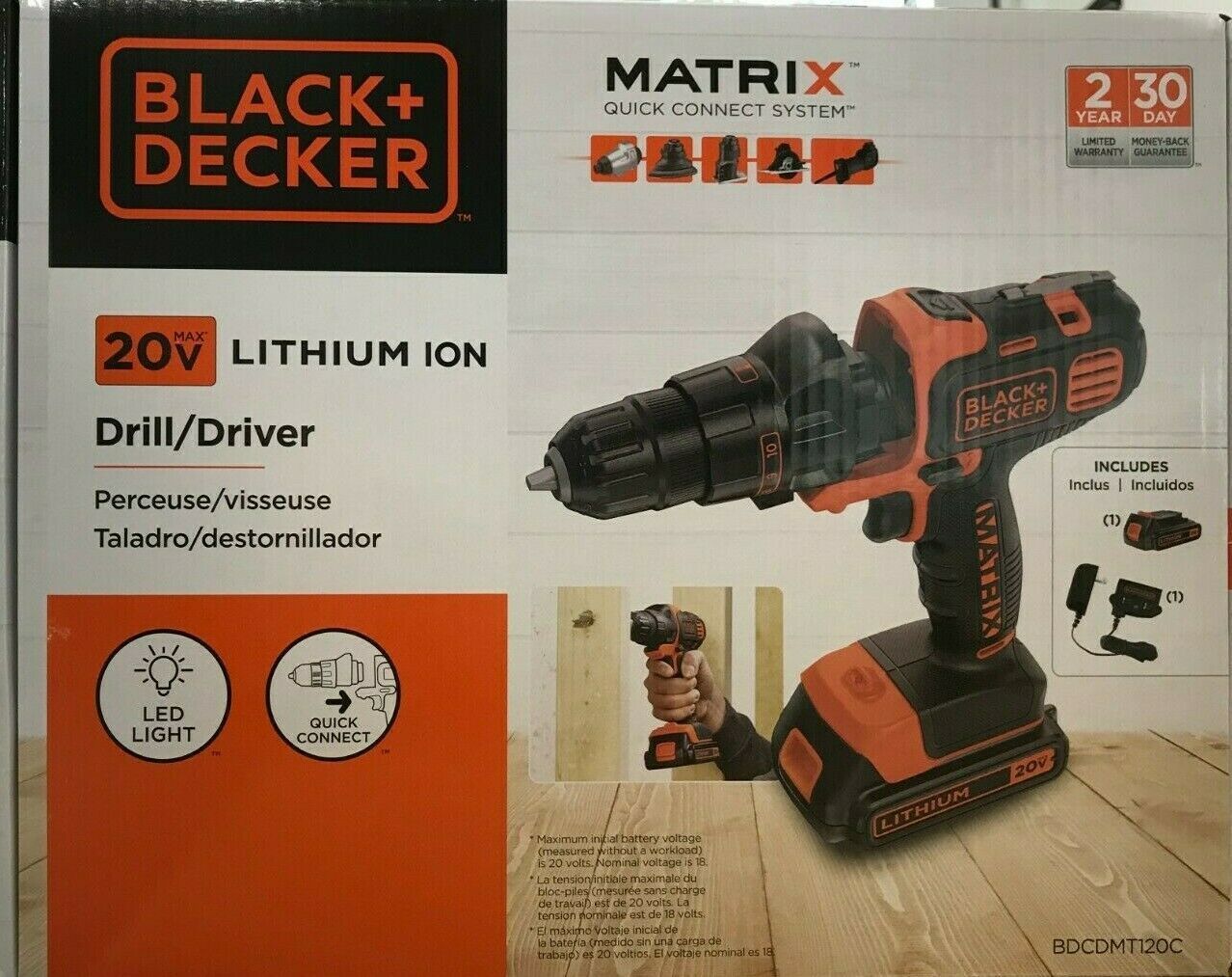 Black & Decker - BDCDMT120C - MATRIX 20V MAX Lithium Drill/Driver ...
