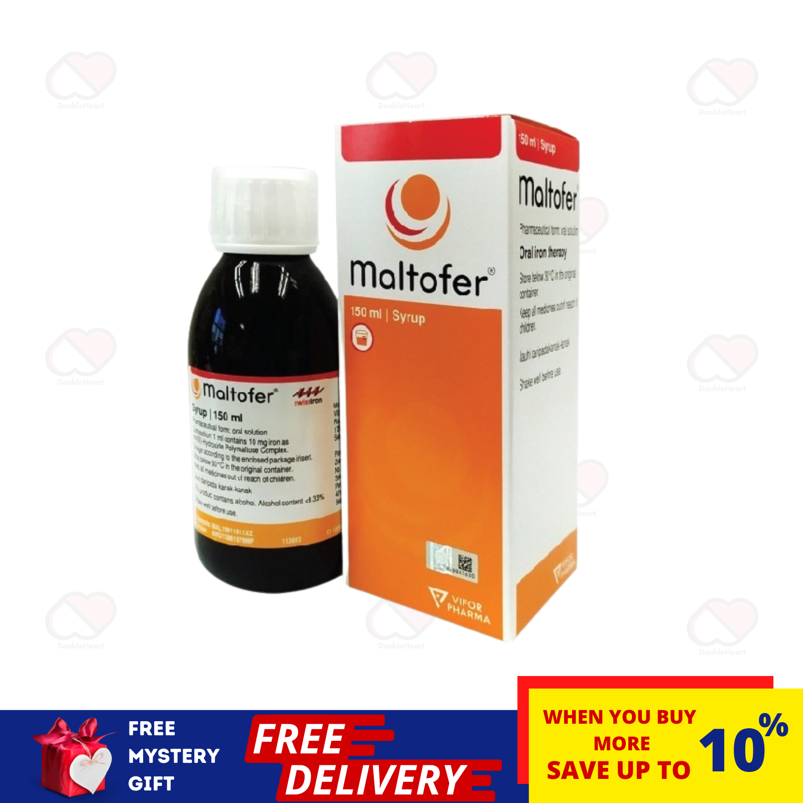 MALTOFER SYRUP 150ml SUPPLEMENTS FOR IRON DEFICIENCY Free Ship ...