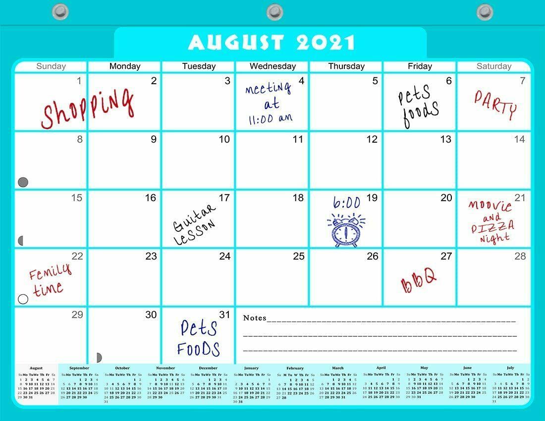 2021-2022 Academic Year 12 Months Student Calendar/Planner for 3-Ring ...