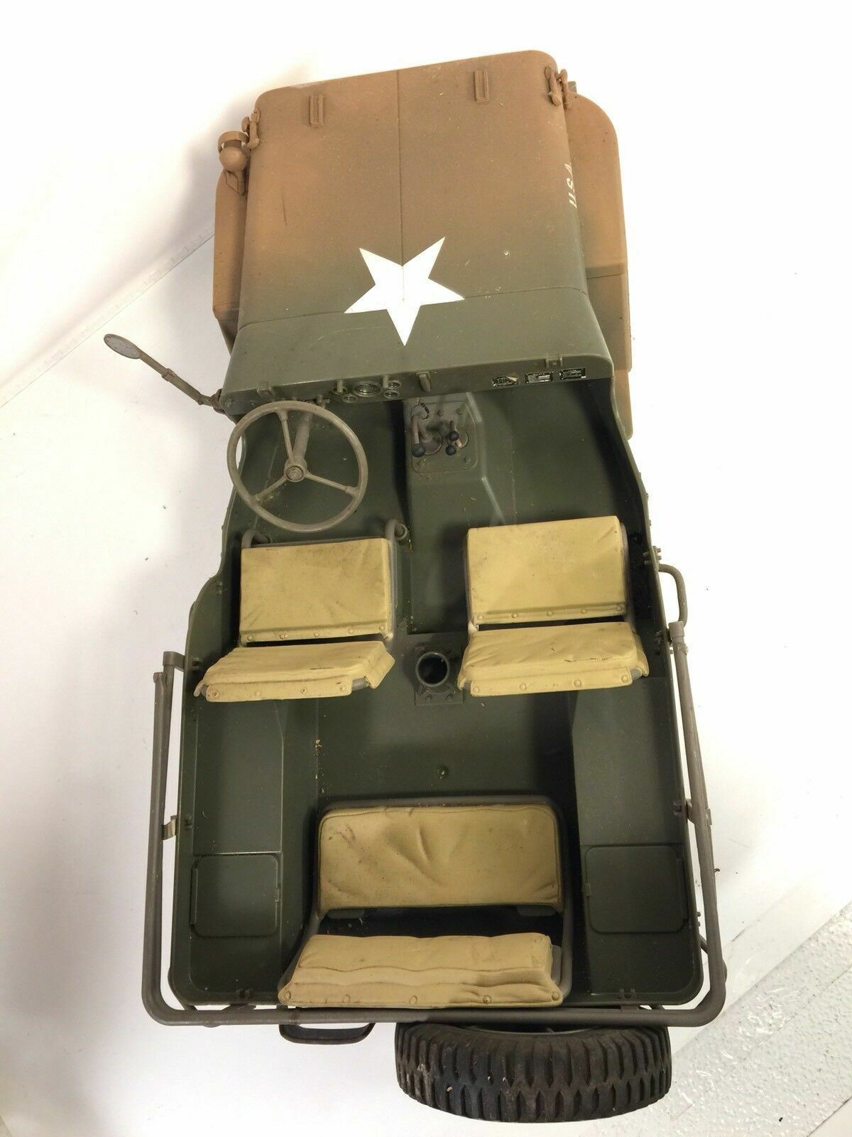 GI Joe WW2 Jeep Willys 1/6 Scale Car Vintage 2002 Hasbro Rapid Assault ...