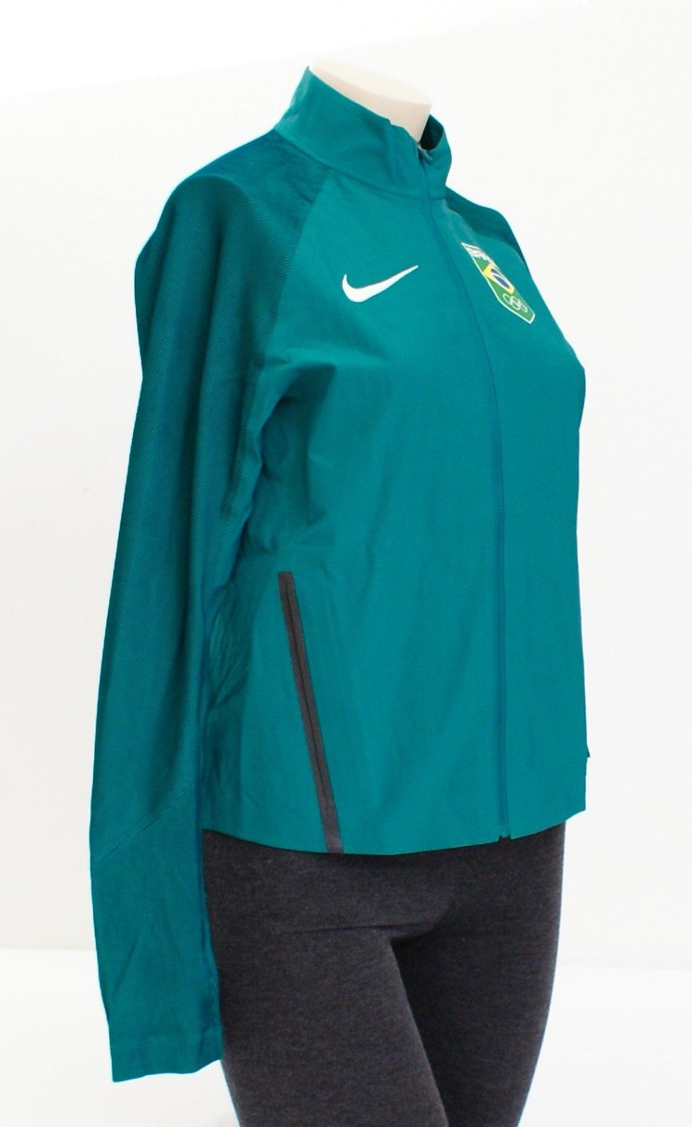 Nike Flex Dri Fit Rio Olympics 2016 Team Brazil Running Jacket Women's ...