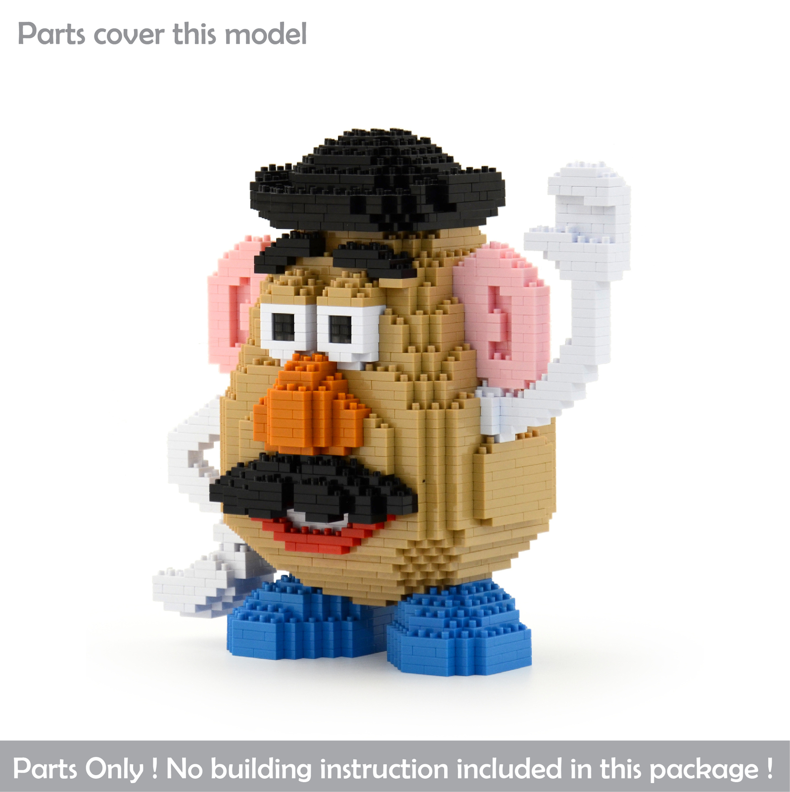 Mr. Potato Head (Toy Story) Brick Sculpture (JEKCA Lego Brick) DIY Kit ...