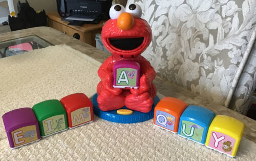 Sesame Street Elmo Find and Learn Alphabet Blocks - Hasbro, COMPLETE ...