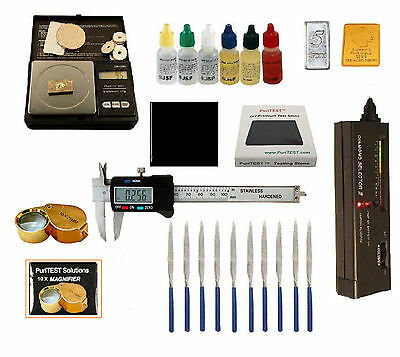 Gold Acid Testing Kit Electronic Diamond Tester oz Digital Caliper 14K ...