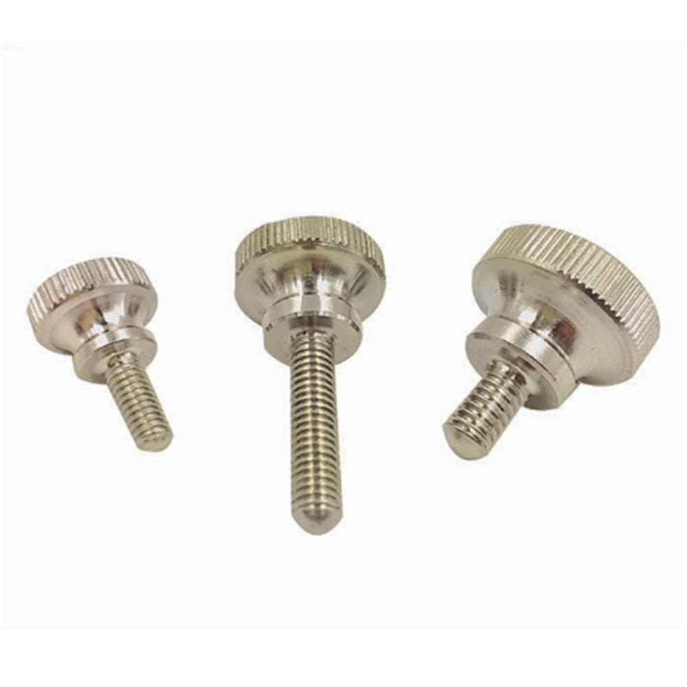 M6 Knurled Thumb Screw With Collar Knurling Screws Manual Adjustment Bolt DIN464 - Fasteners ...