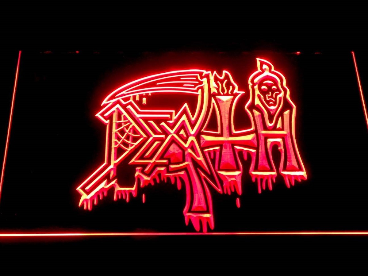 Death Metal Illuminated Led Neon Sign Home Decor, Room, Lights Décor ...