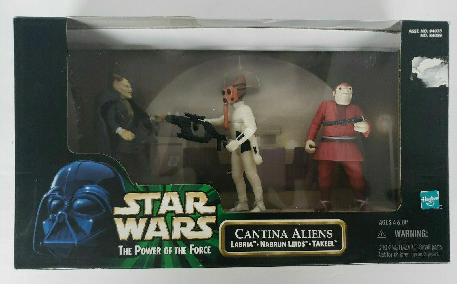 1998 Star Wars Hasbro Cantina Aliens Labria Nabrun Leids Takeel Figures ...