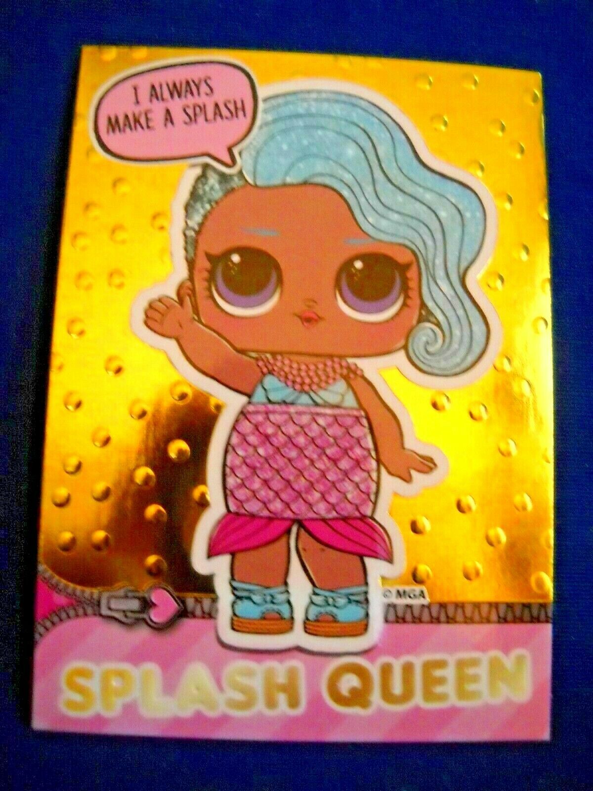 LOL Surprise Collector Card Splash Queen Gold Foil - Trading Card Singles