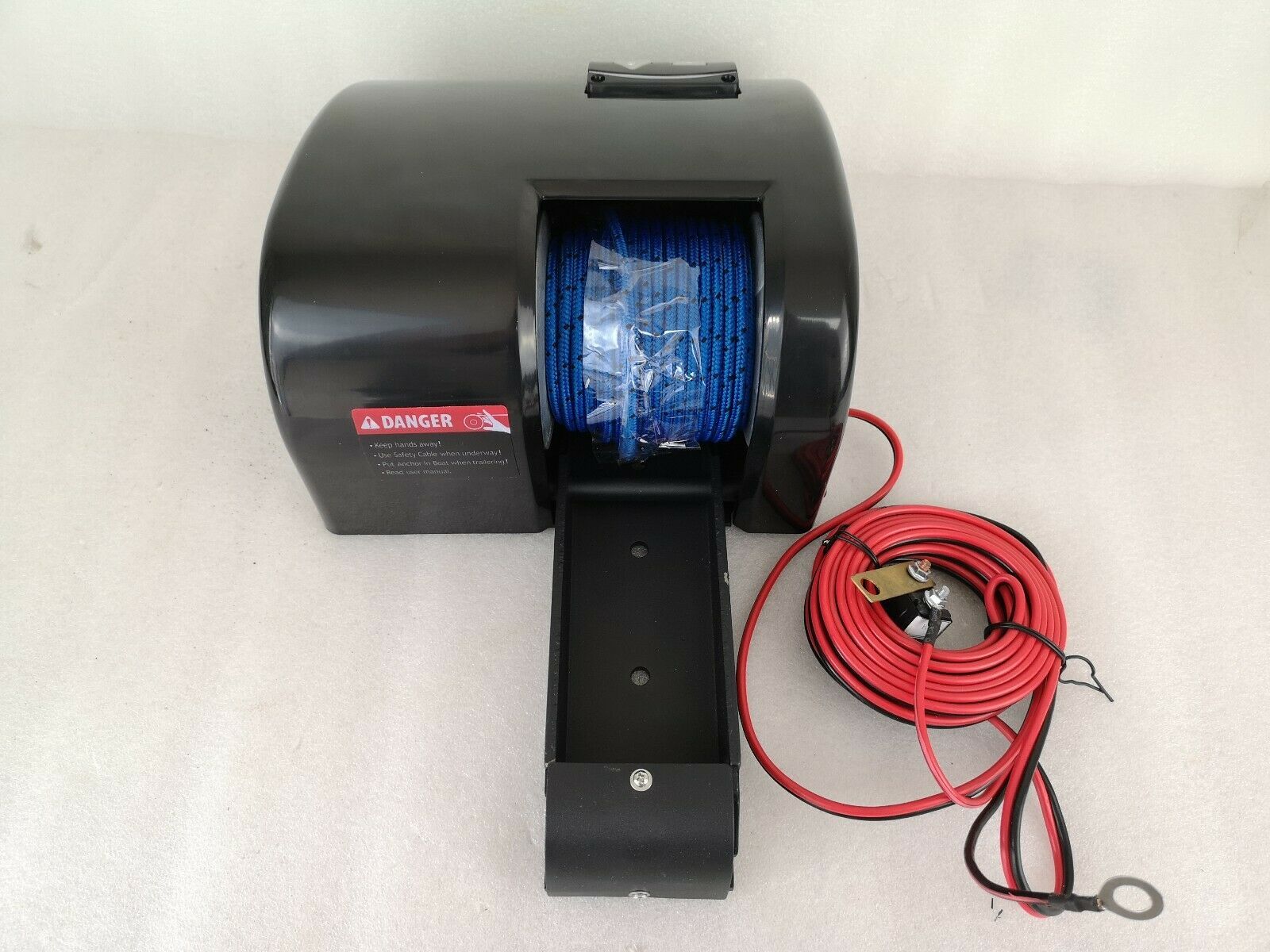 12V Wireless Remote Control Anchor Winch Windlass 35Lb For Freshwater ...