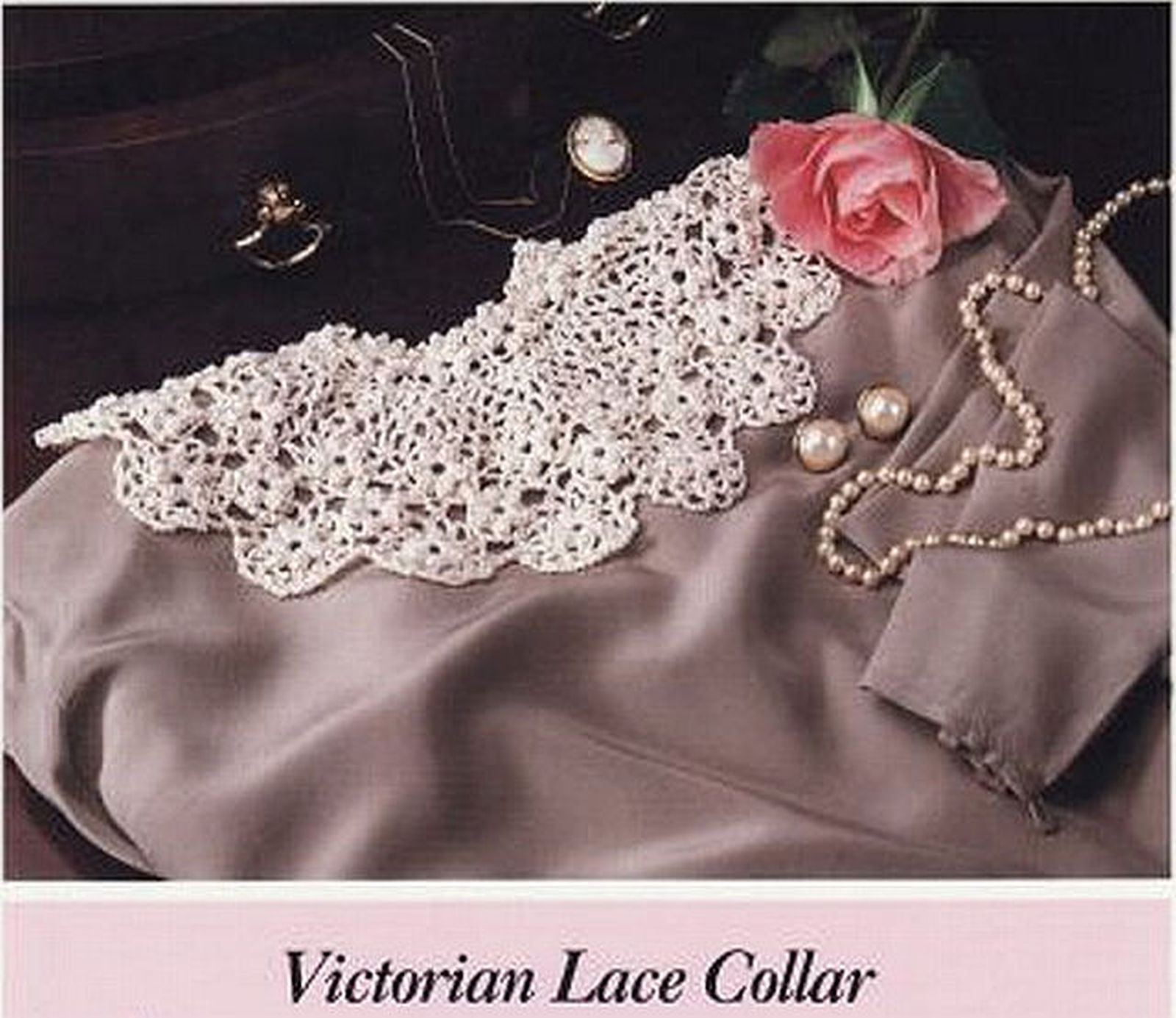 2X Crochet Pineapple Victorian Strawberry Lace Sailor Sailboat COLLARS ...