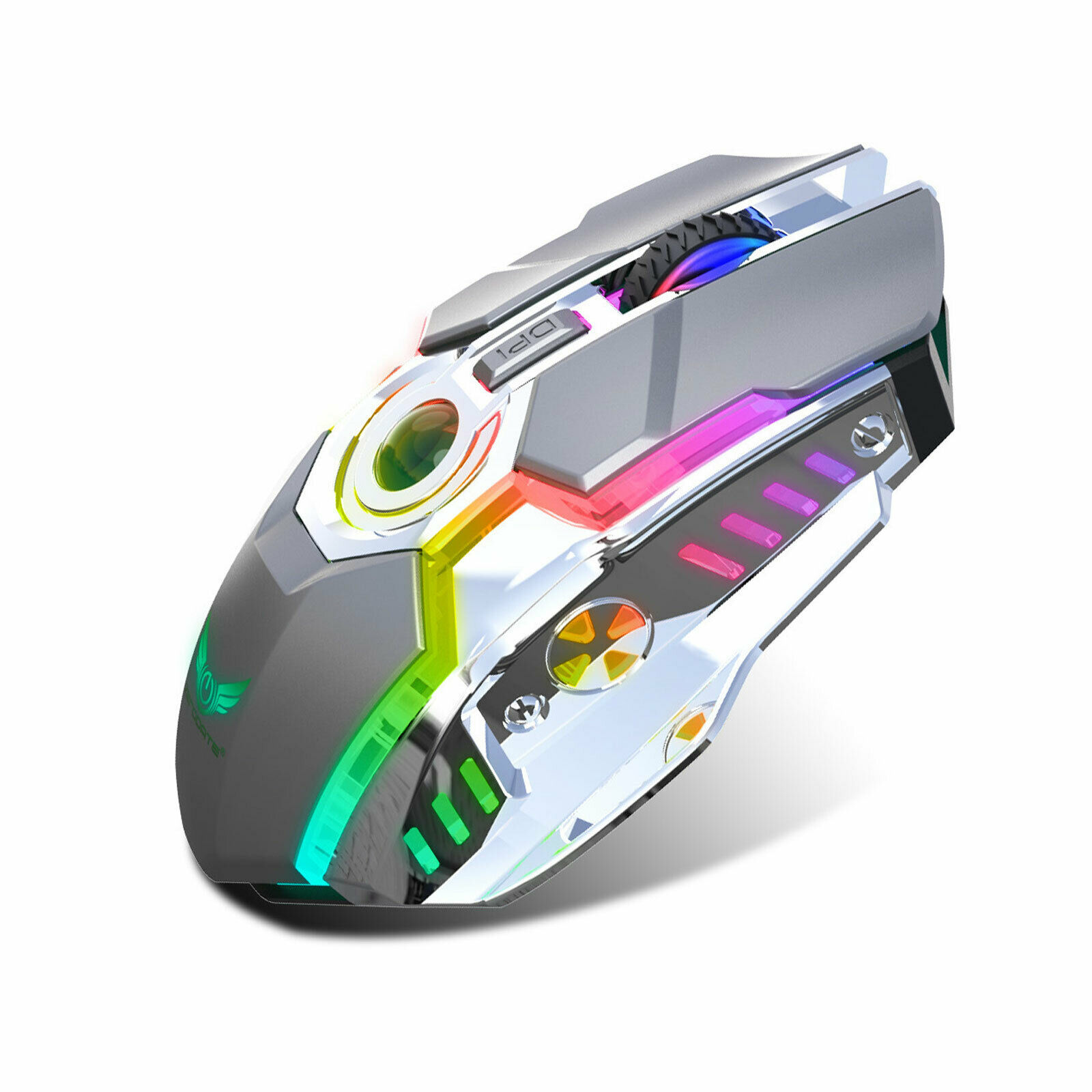 Wireless Gaming Mouse RGB Colors Backlit Mice+USB Receiver for MacBook ...