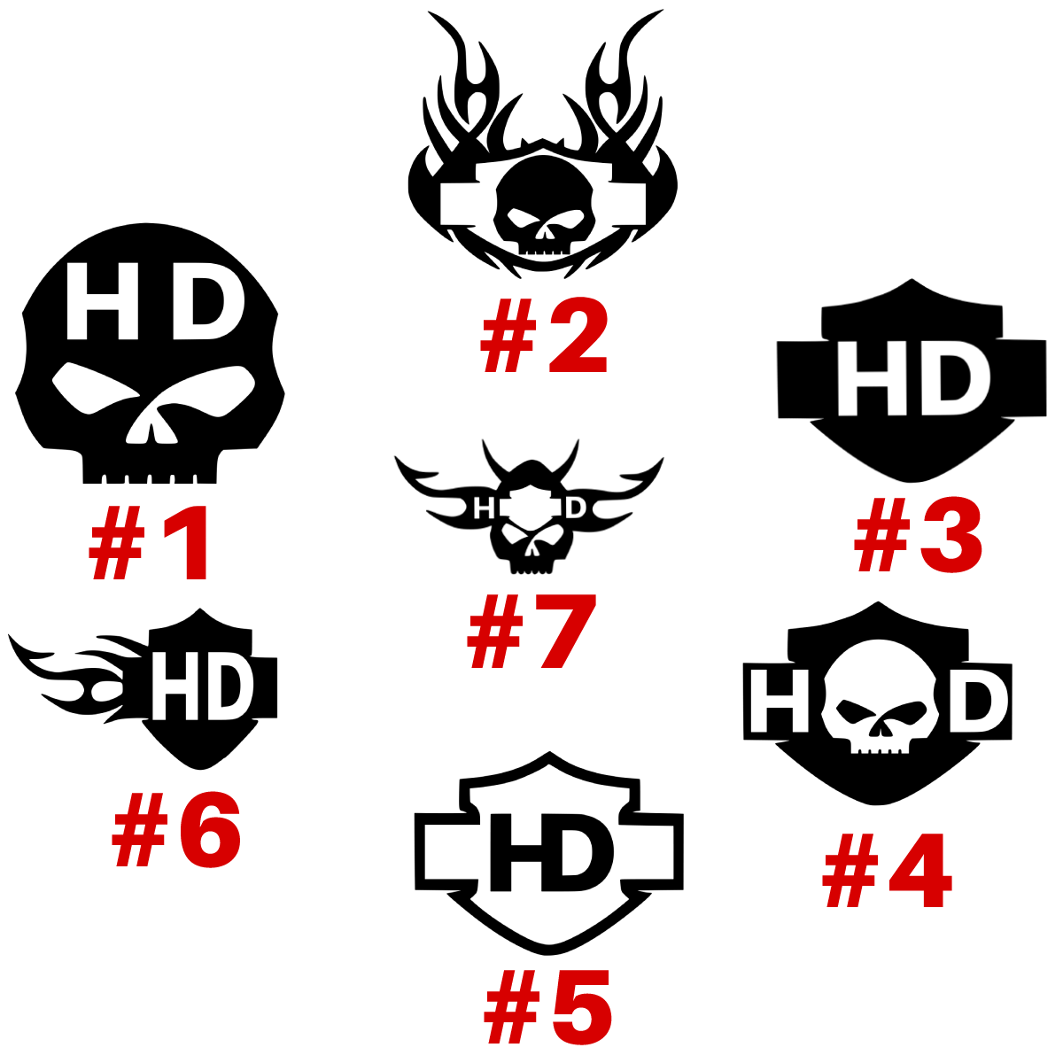 Vehicle Window Bumper Stickers Harley Davidson Vinyl Decal Stickers ...