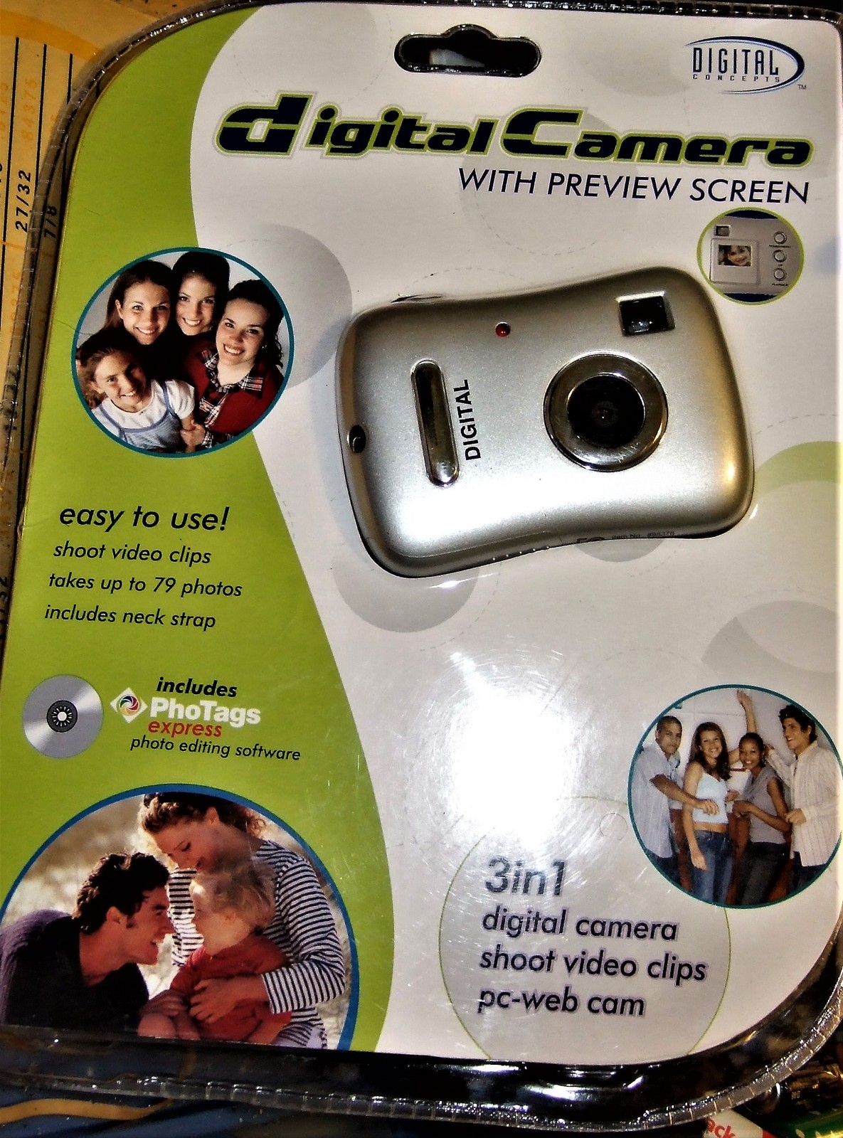 DIGITAL CONCEPTS DIGITAL CAMERA PREVIEW SCREEN 3-IN-1 CAMERA Video WEB ...