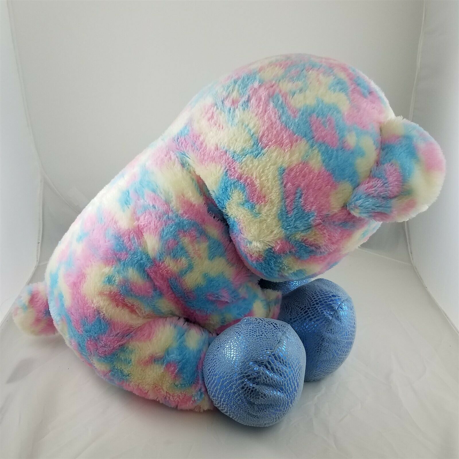 Hugfun International Jumbo 26" Teddy Bear Blue Pink Plush Toy Stuffed ...