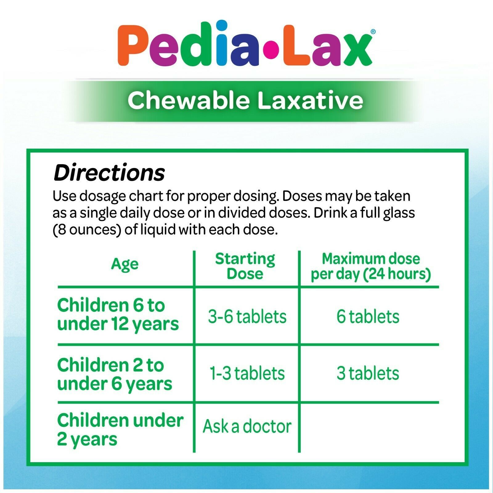 Pedia-Lax Laxative Chewable Tablets for Kids Ages 2-11 Watermelon ...