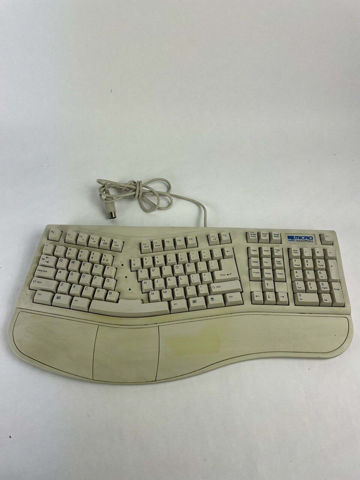 Vintage MICRO INNOVATIONS Turbo Stream KB-1001 RE+ Ergonomic Keyboard ...