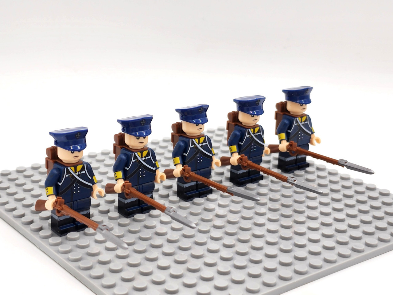 5pcs Napoleonic Wars Prussian Landwehr regiment Minifigures Set ...