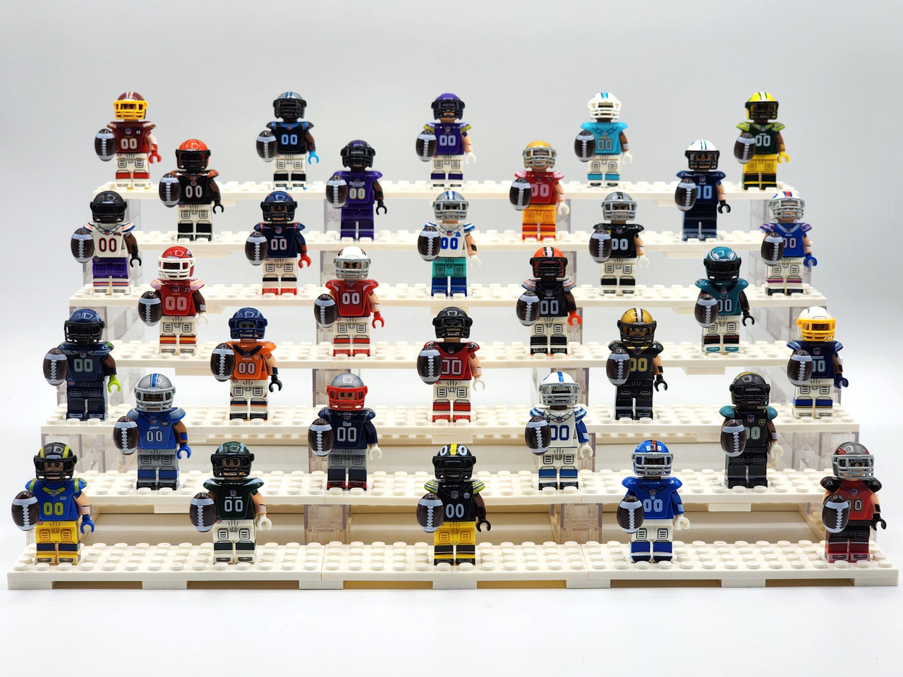 32pcs Collection NFL Football Teams Football Players Minifigures ...