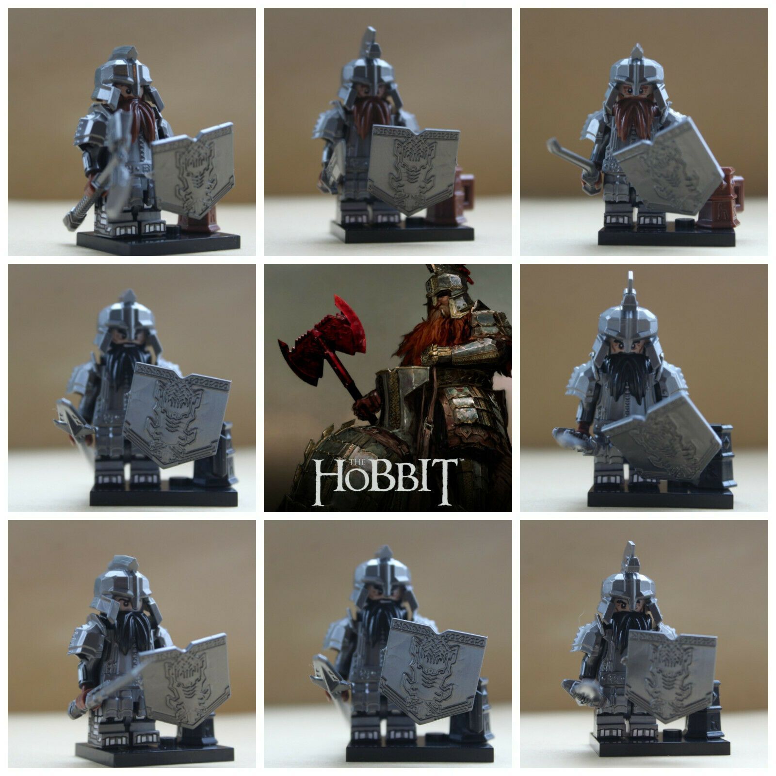 Lord Of The Rings The Hobbit Dwarves Dwarf Dain Thorin 8pcs Custom ...