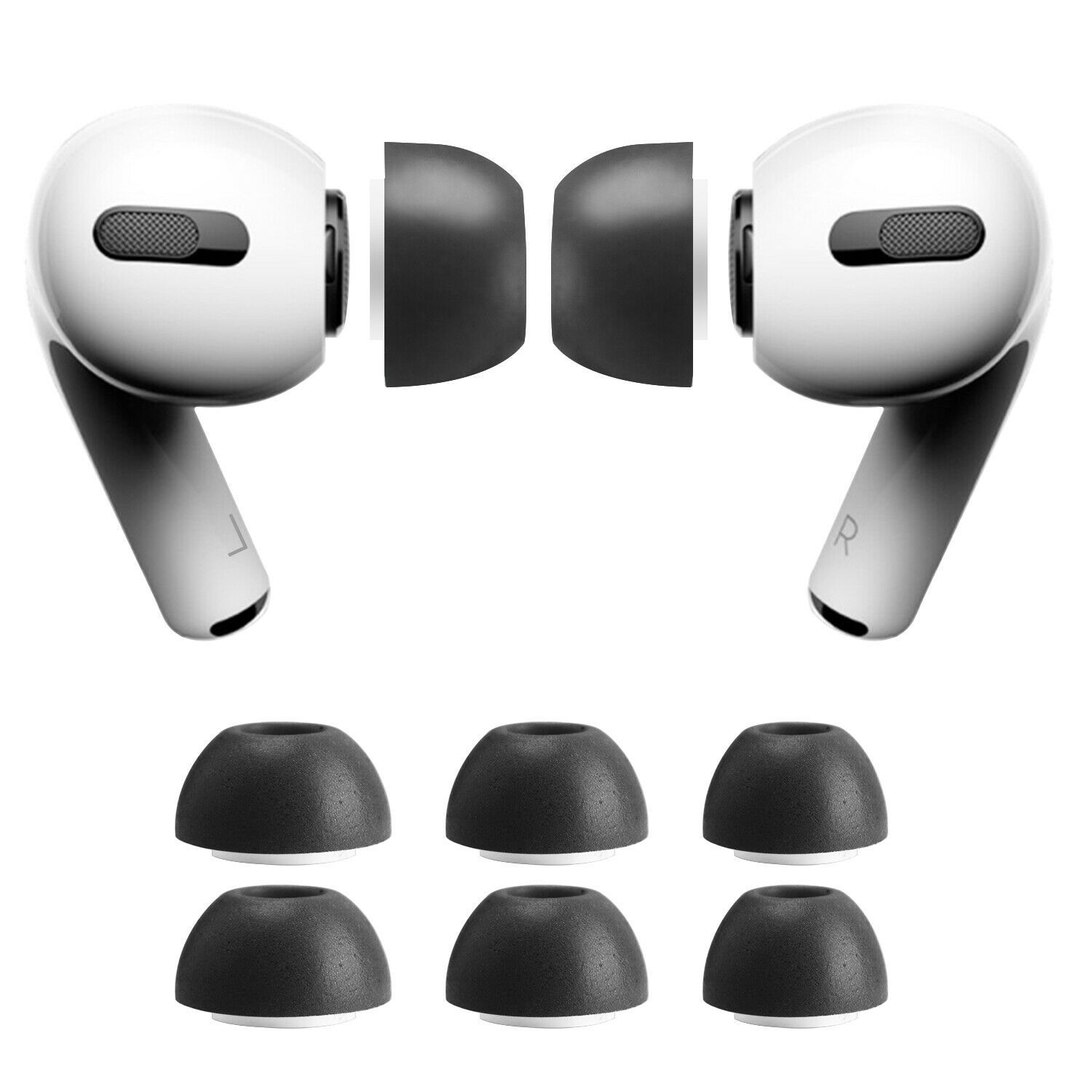 6pcs For Apple AirPods Pro Memory Foam Ear Tips Replacement Complying 6pcs-for-apple-airpods-pro-memory-foam-ear-tips-replacement-complying