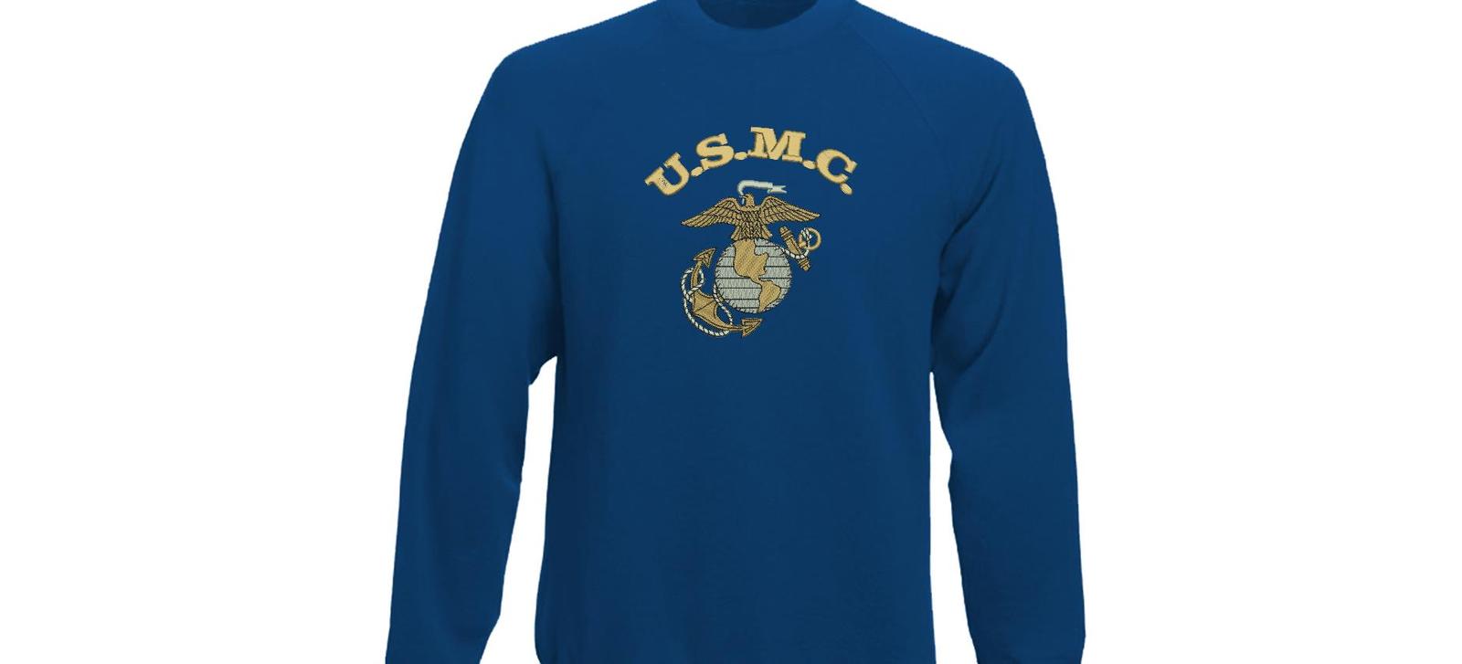 USMC Marines EGA 3sizes digitized filled embroidery design Digital ...