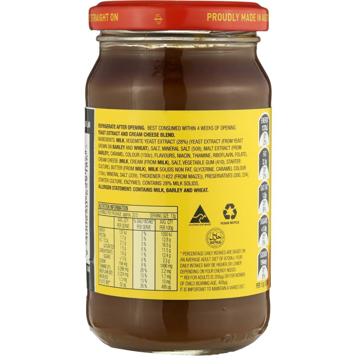 Kraft Vegemite Cheesybite 270g - Tubes