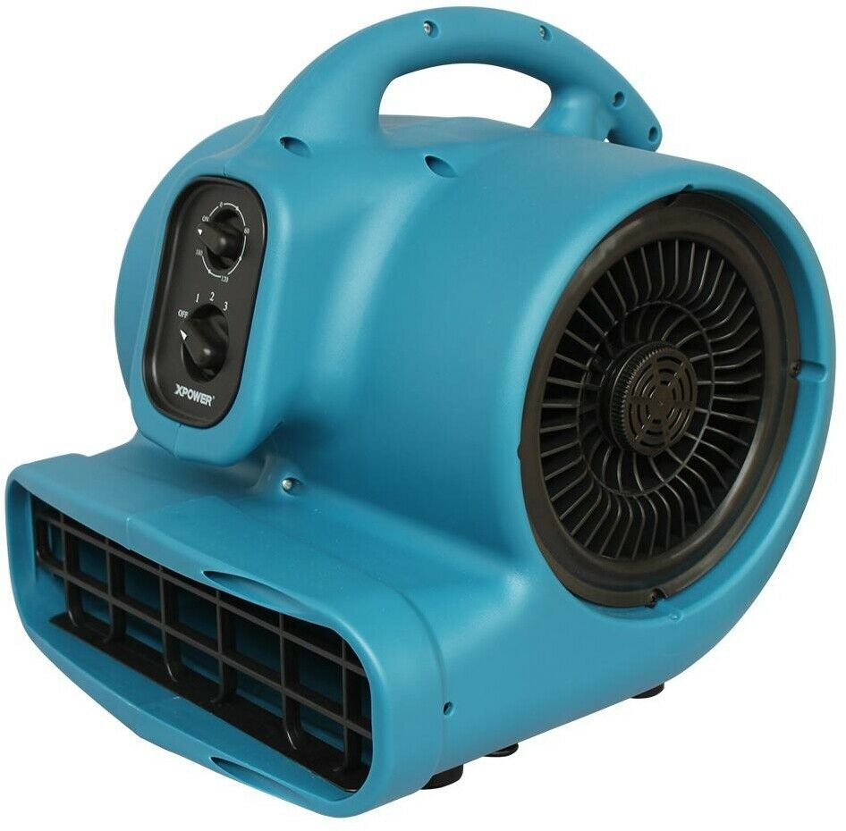 XPOWER Blower Fan 2,000 CFM Scented Air Mover Slip-Resistant Feet Blue ...