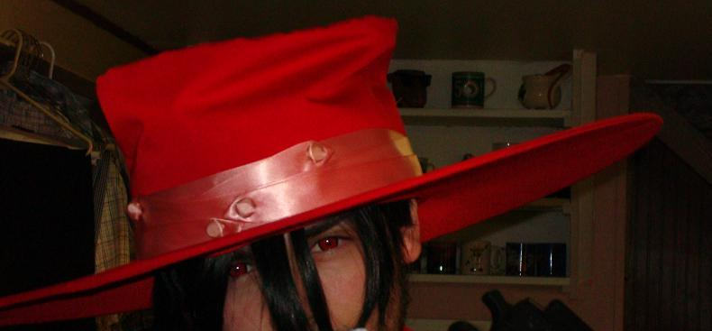 Alucard Hat Hellsing Cosplay Red or Black Custom Made to finish off ...
