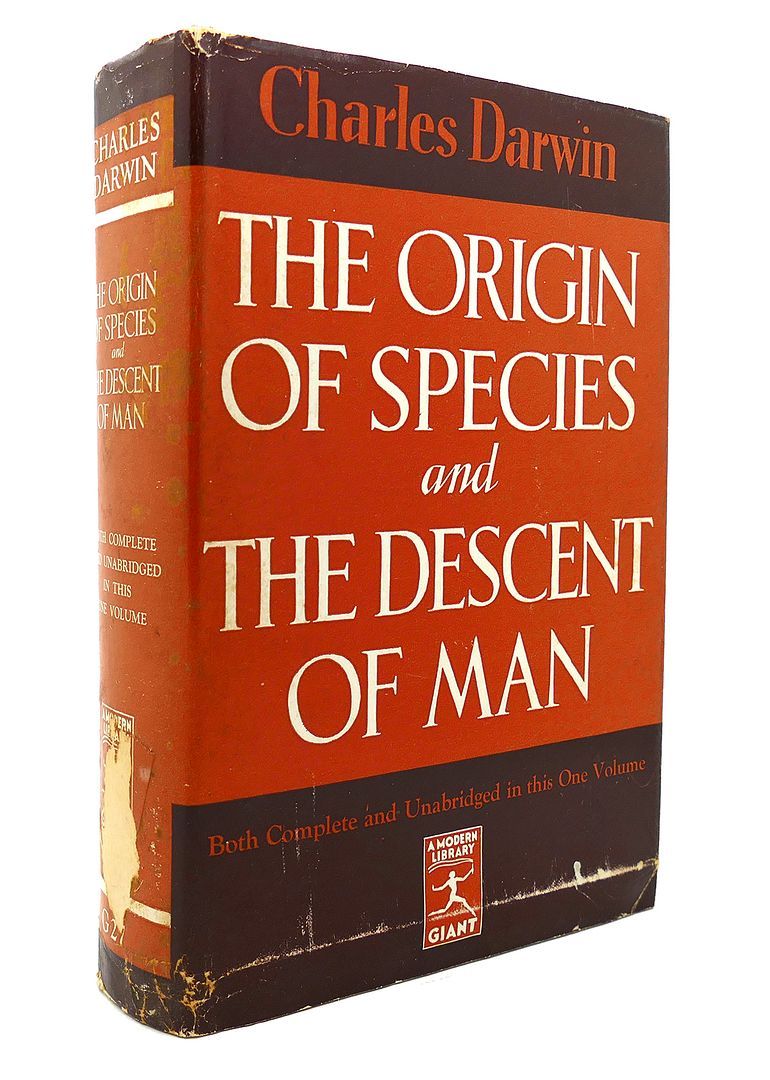 Charles Darwin The Origin Of Species And The Descent Of Man Modern Library No G Antiquarian