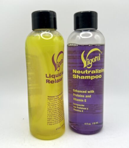 Vigorol Liquid Hair Relaxer Kit - New - Smoothing & Straightening