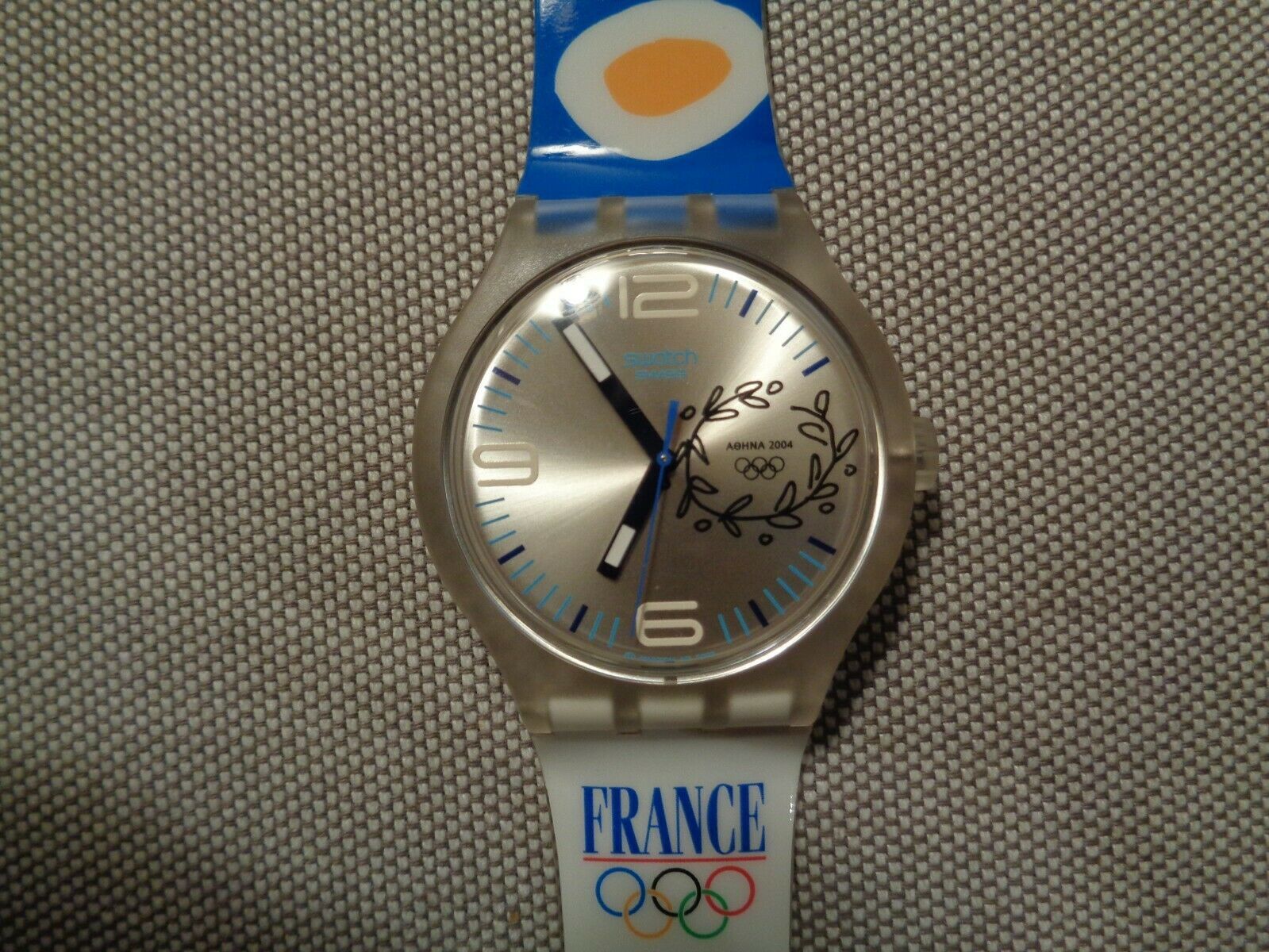 New Swiss Swatch Athens 2004 Olympic France SUDK 1061 - Watches, Parts ...