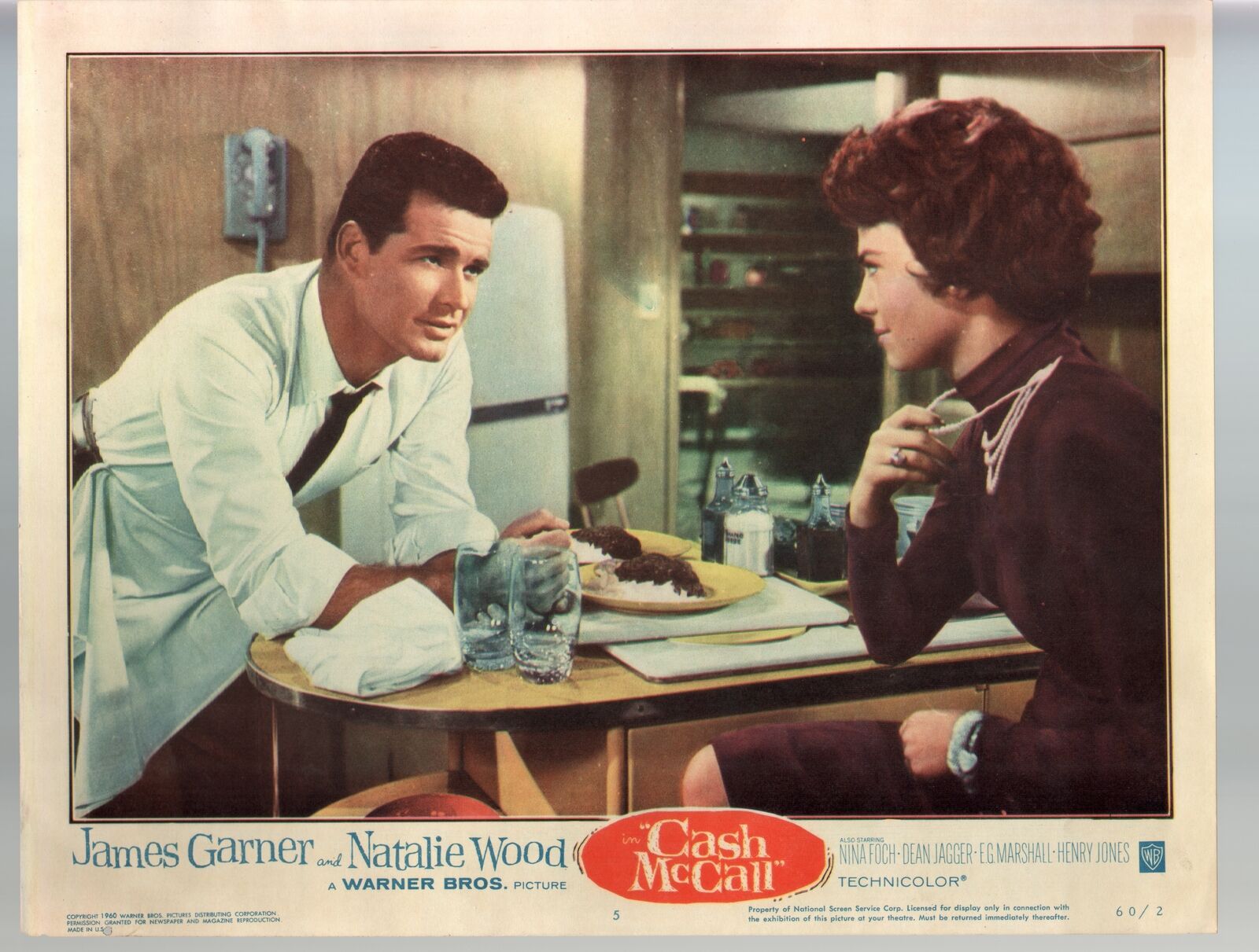 Cash McCall-James Garner-Natalie Wood-11x14-Color-Lobby Card-Romance ...