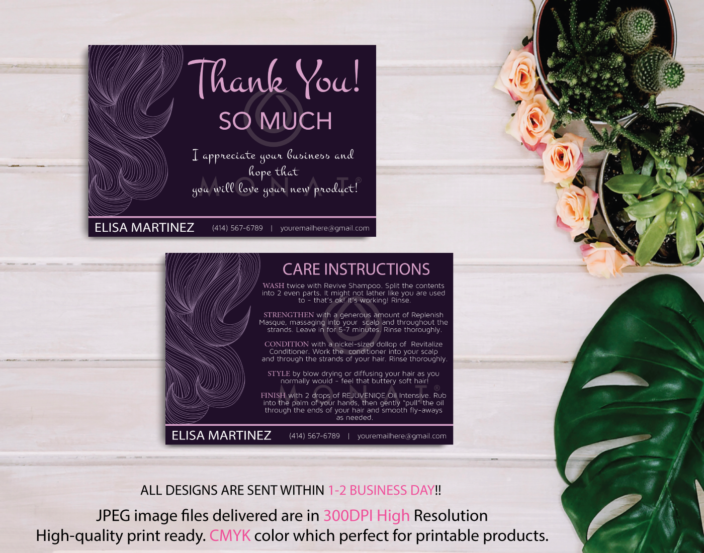 Paper & Party Supplies Templates Monat Care Instructions Monat ...