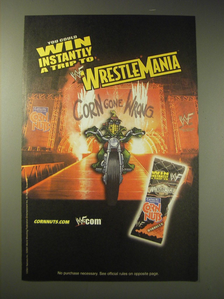 2001 Nabisco Corn Nuts Ad - You could win instantly a trip to ...