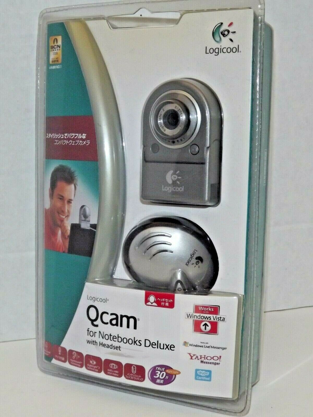 Logicool Qcam Camera For Notebooks Deluxe with Headset QV-500NSHS New ...