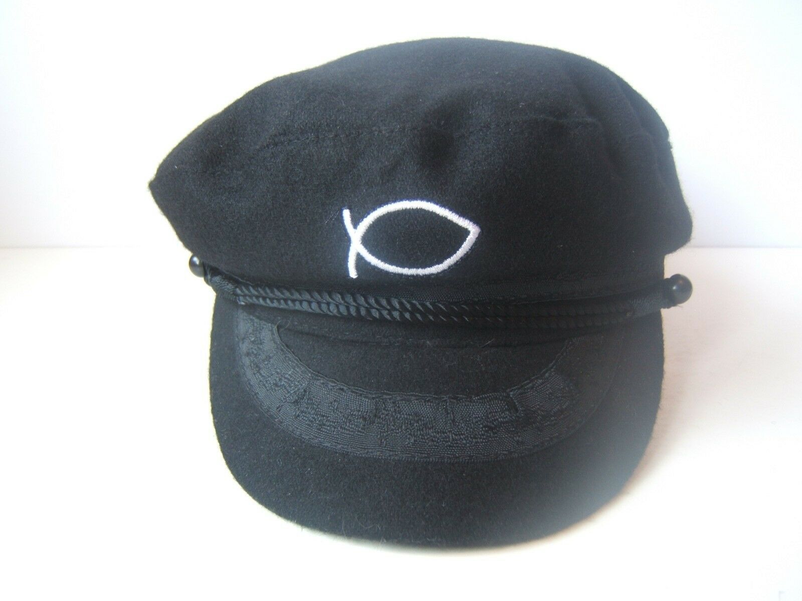 Christian Fish Captain Highliner Hat Dark One Size Costume Cap - Hats