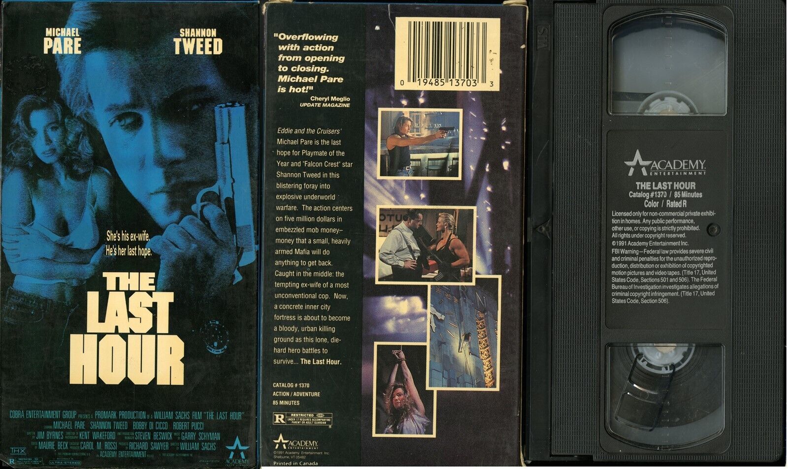 LAST HOUR VHS SHANNON TWEED MICHAEL PARE DANNY TREJO ACADEMY VIDEO ...