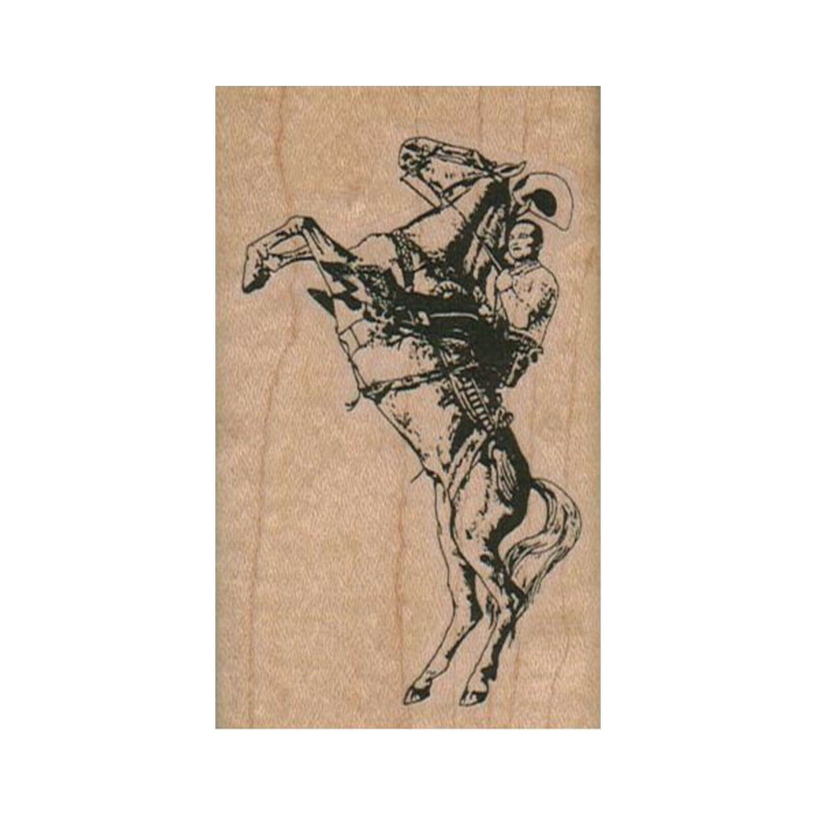 NEW Bucking Cowboy RUBBER STAMP, Cowboy Stamp, Western Stamp, Old West ...