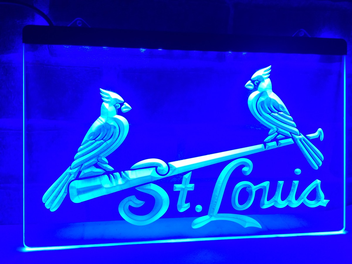 St. Louis Cardinals Logo Led Neon Sign Hang Wall Home Decor, Room, Fans ...