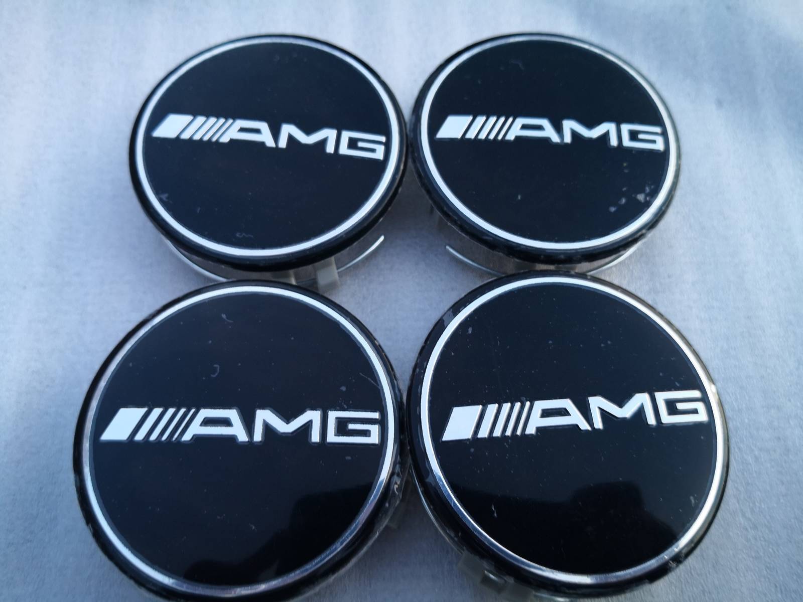 AMG Mercedes Alloy Wheel Centre Caps 75mm Badges Hub Emblem for ...